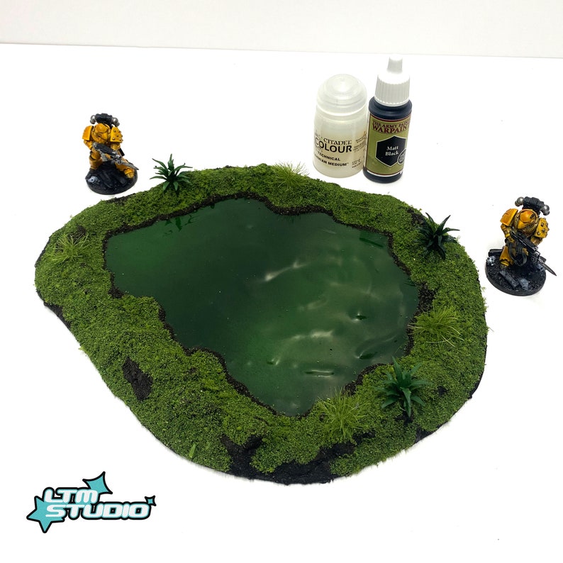 Wargaming Terrain - Swamp Ponds - Painted Ready to Play Terrains for ...