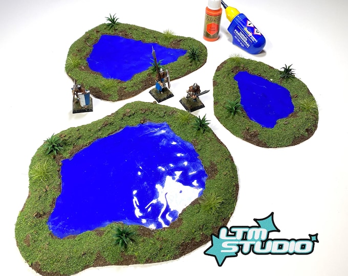 Wargaming Terrain - Swamp Ponds - Painted Ready to Play Terrains for ...