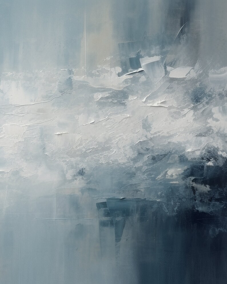 Abstract Painting "sparkling Storm" Impressionist Art, Set of Three ...