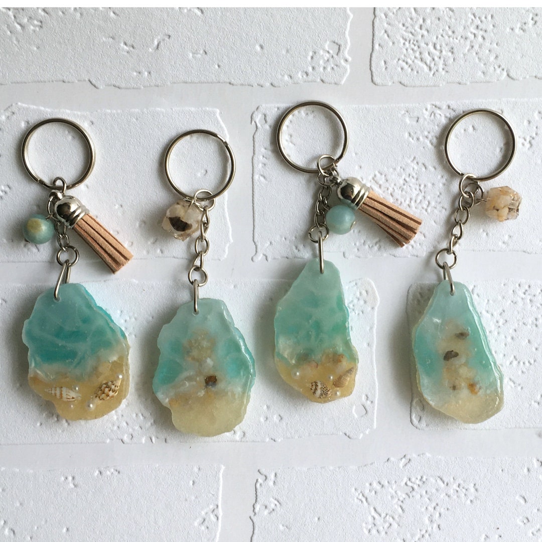 Beach Theme Keychain, Bag Accessory - Etsy