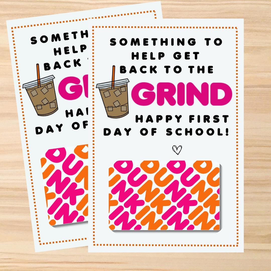 Coffee First Day of School Teacher Gift, Back to the Grind Teacher ...