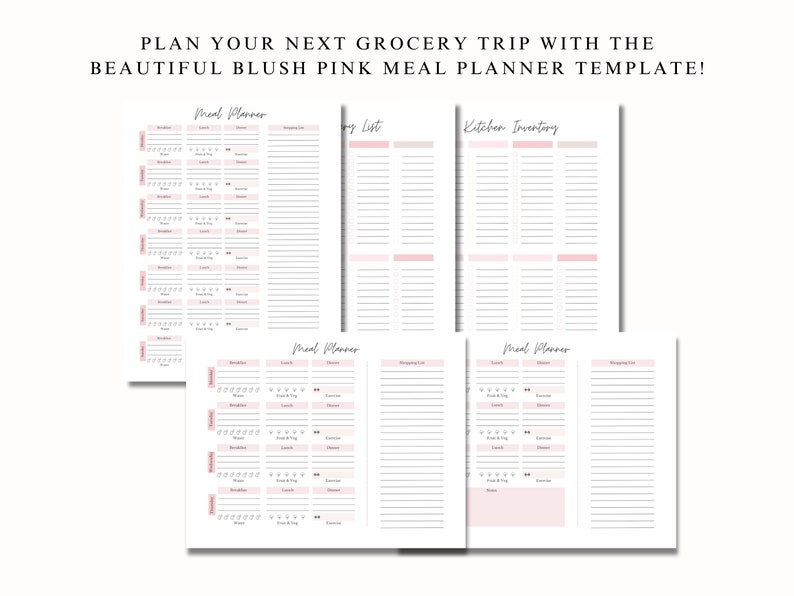 Digital Weekly Meal Planner Goodnotes/ipad Template Includes Grocery ...