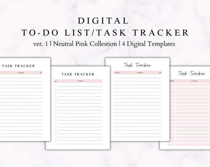 Digital to Do List Goodnotes/ipad Template, Task Tracker Template ...