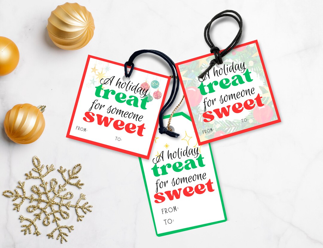 Printable Christmas Gift Tags Set of 6 | 2x3 and 2x2 Gift Tags ...