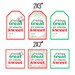 Printable Christmas Gift Tags Set of 6 | 2x3 and 2x2 Gift Tags ...