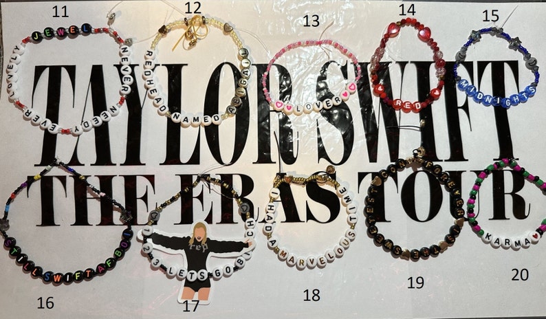 Taylor Swift Trading Bracelets - Over 30 Unique Designs! - Etsy