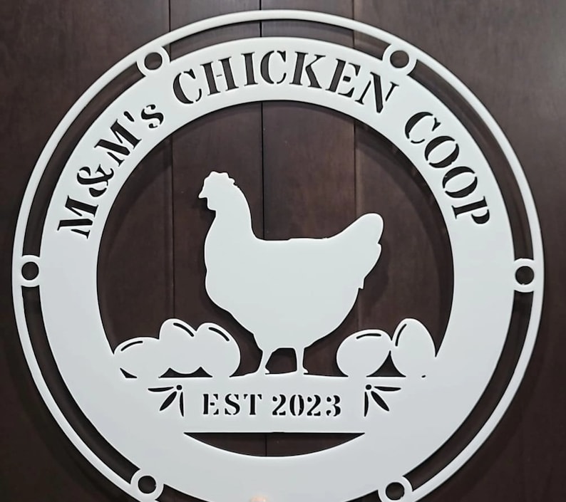Personalized Chicken Coop Acrylic Sign - Etsy