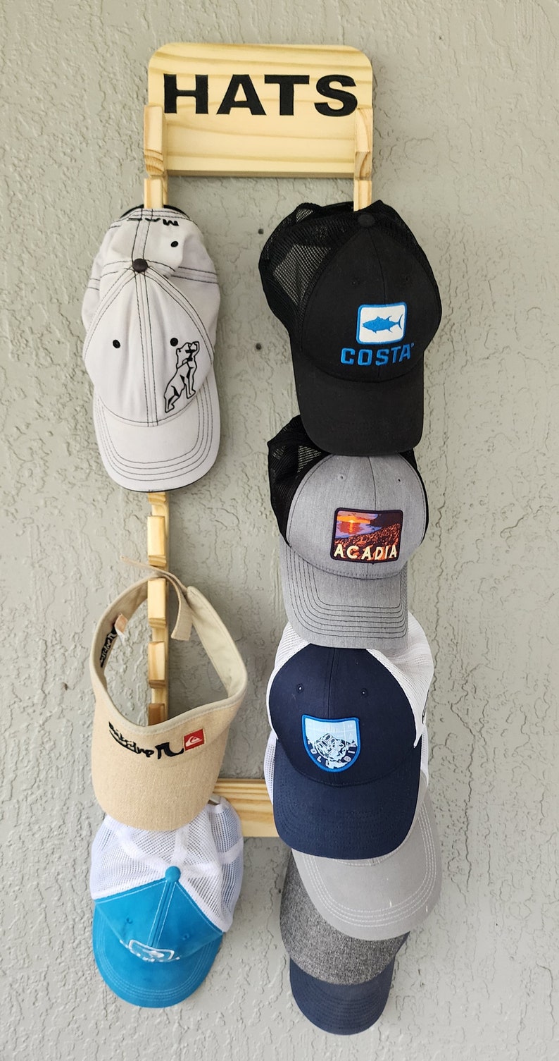 Personalized Hat/ Cap Rack, Baseball Cap Rack - Etsy