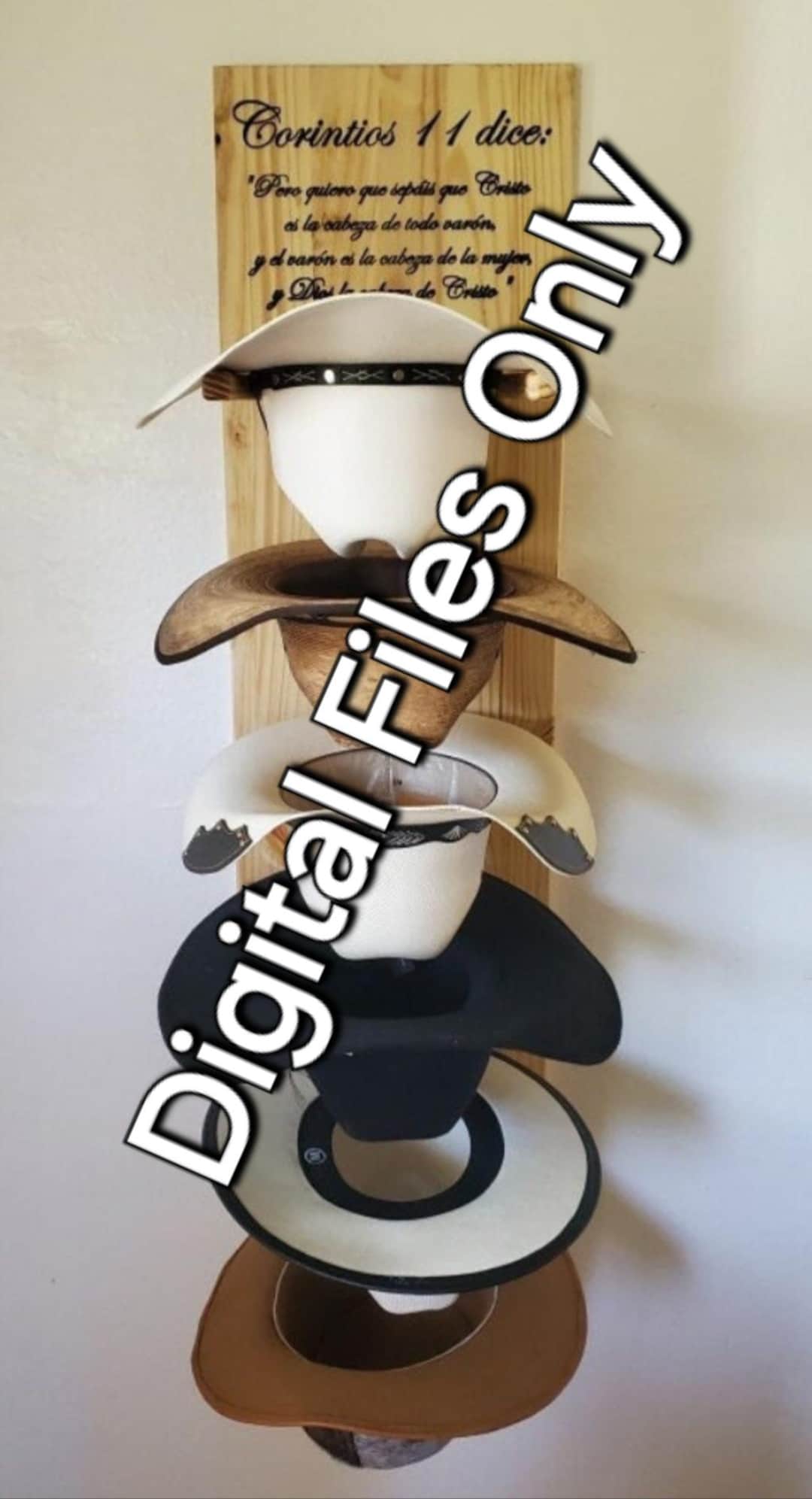 Cowboy Hat Rack Display Design for CNC Digital File ONLY– Instant ...