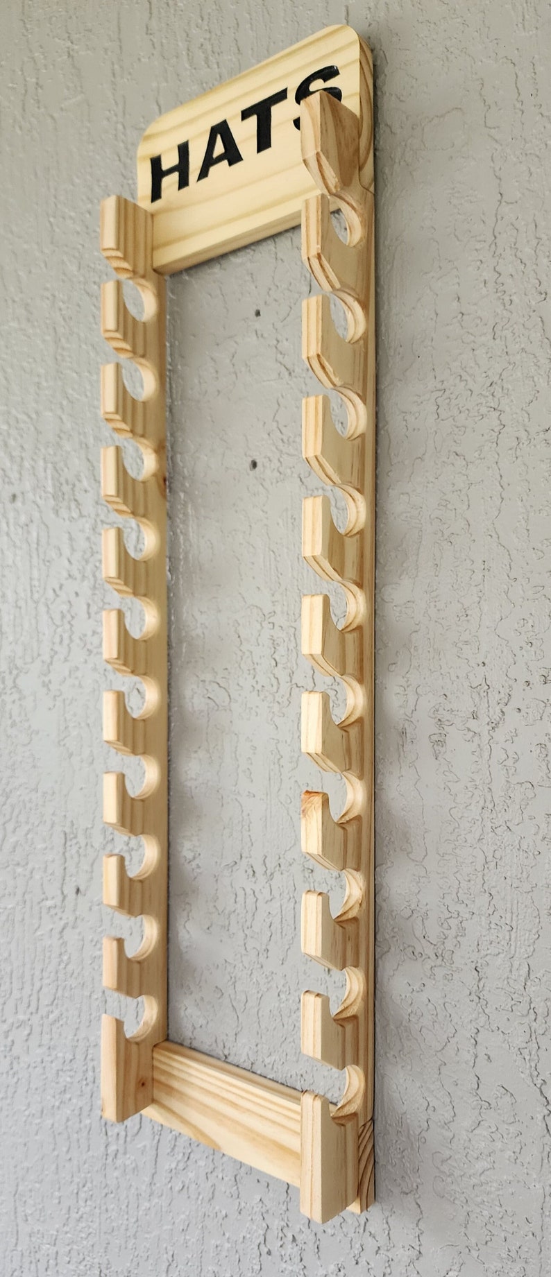 Personalized Hat/ Cap Rack, Baseball Cap Rack - Etsy