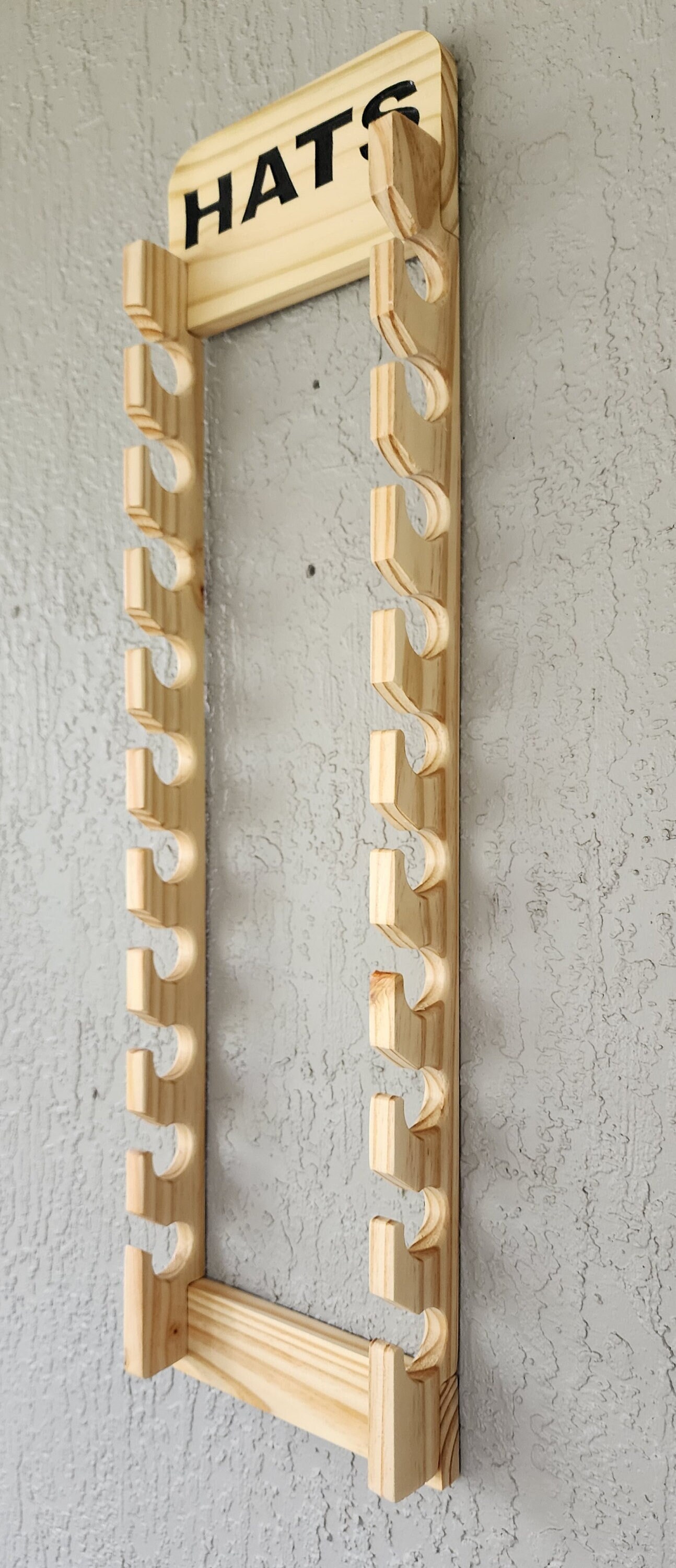 Personalized Hat/ Cap Rack, Baseball Cap Rack - Etsy