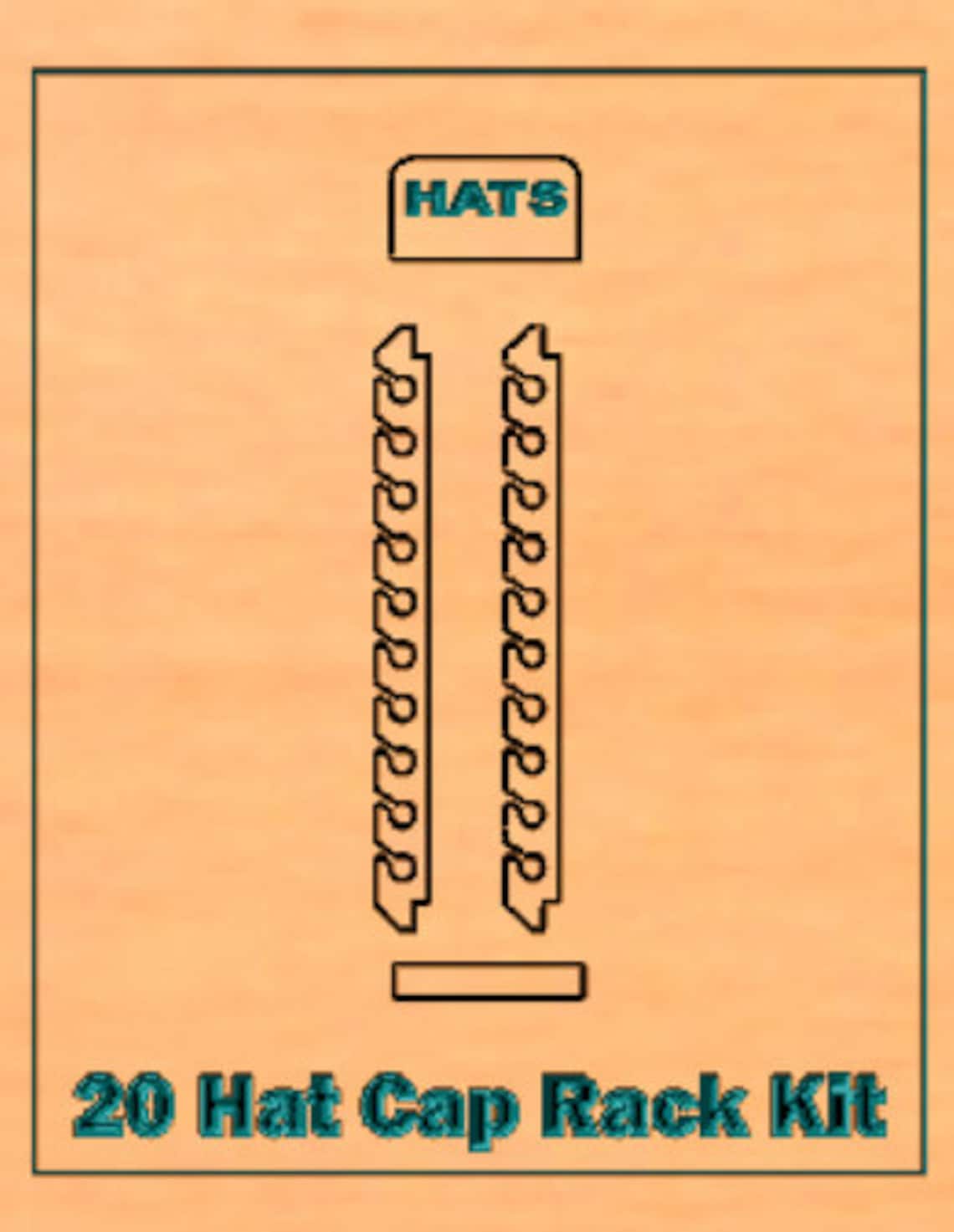 Hat / Cap Rack 20 and 30 Hat / Cap Kit Cnc Files, SVG, DXF, Files ...