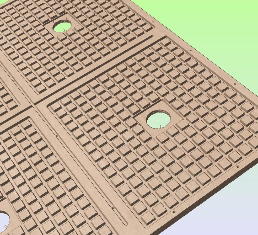 30x30 Inch Vacuum Table Design Digital Files G-codes Included for CNC ...