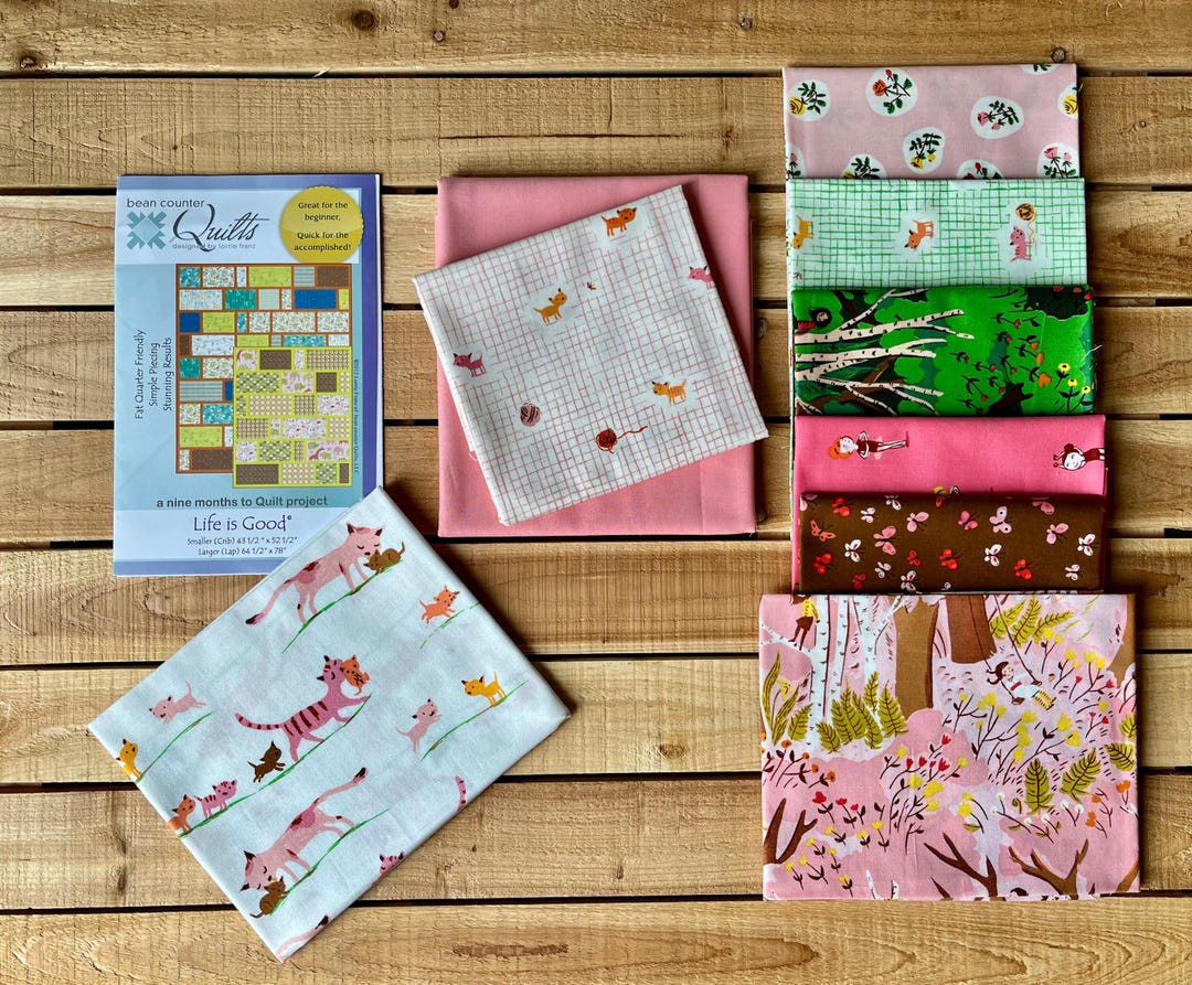 Life is Good Quilt Kit Featuring Tiger Lily by Heather Ross for Windham ...