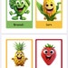 Fruit Style Flash Cards (qty:16) - Etsy