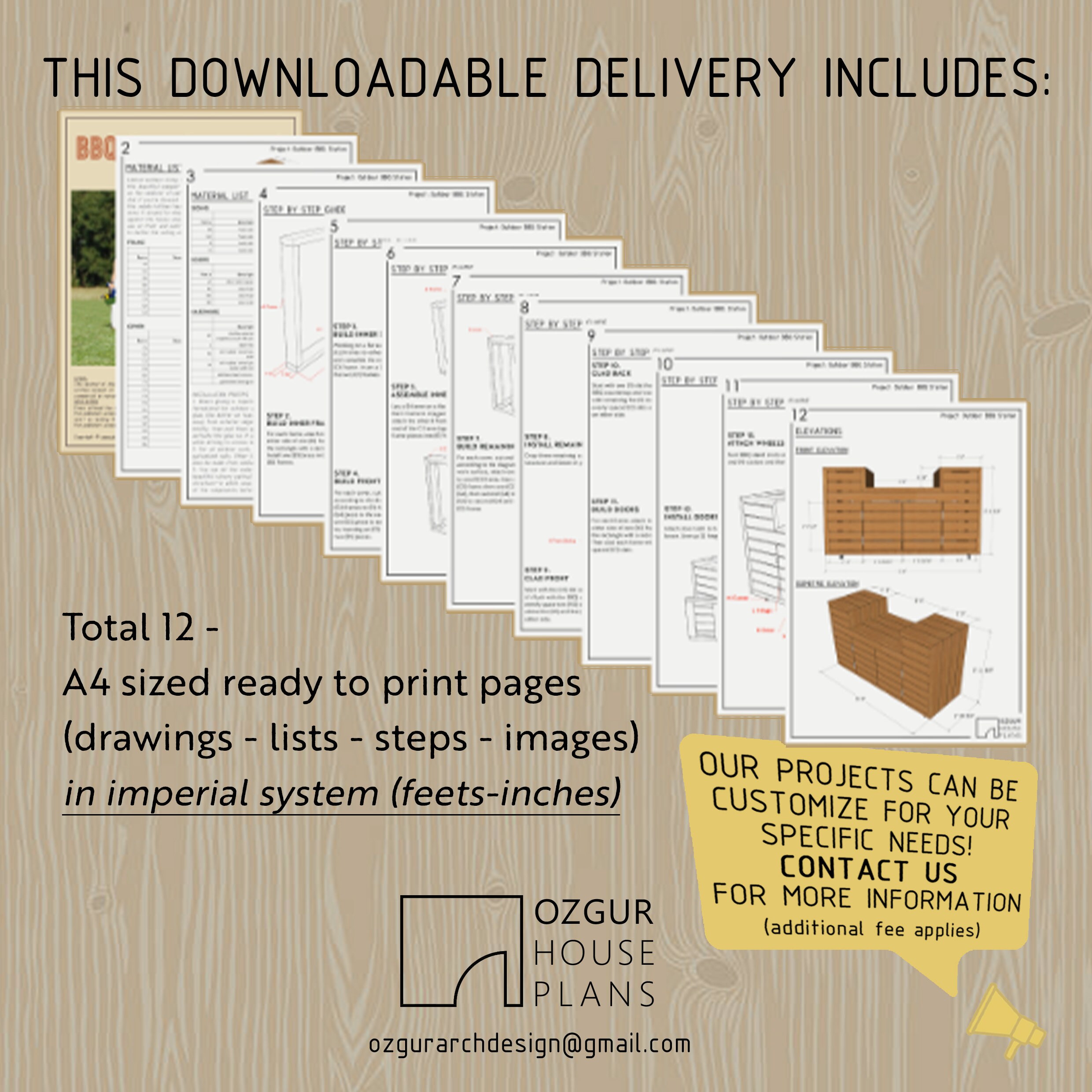 BBQ Grill Station Outdoor Kitchen DIY Plan - PDF Download - Build ...