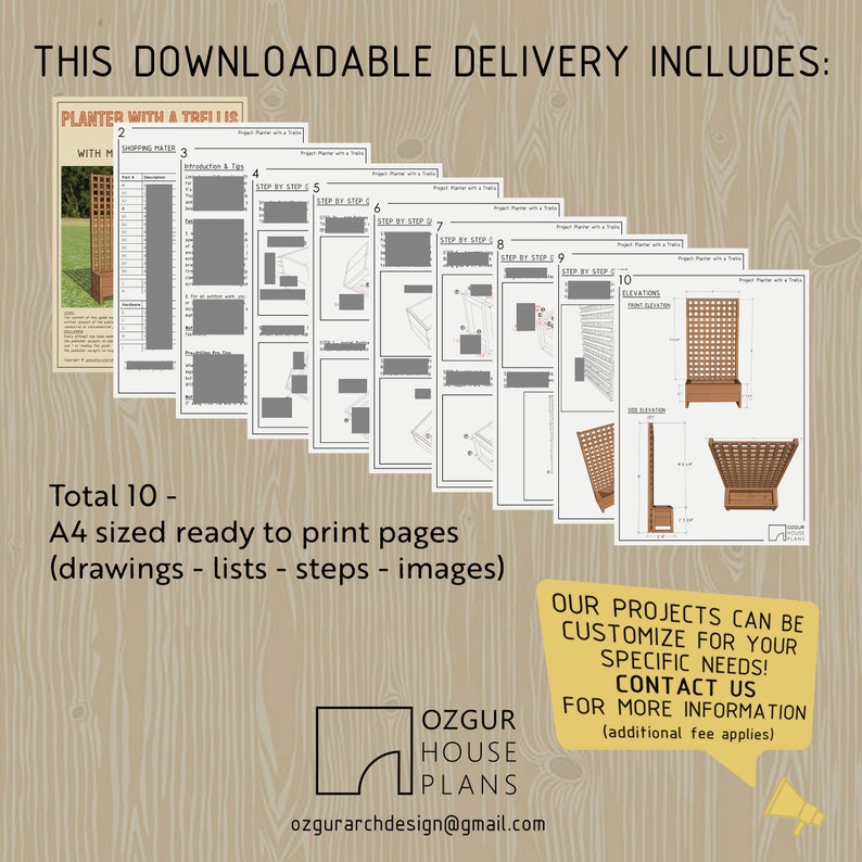 Planter With Trellis DIY Plans & Build Instructions - Garden Privacy ...