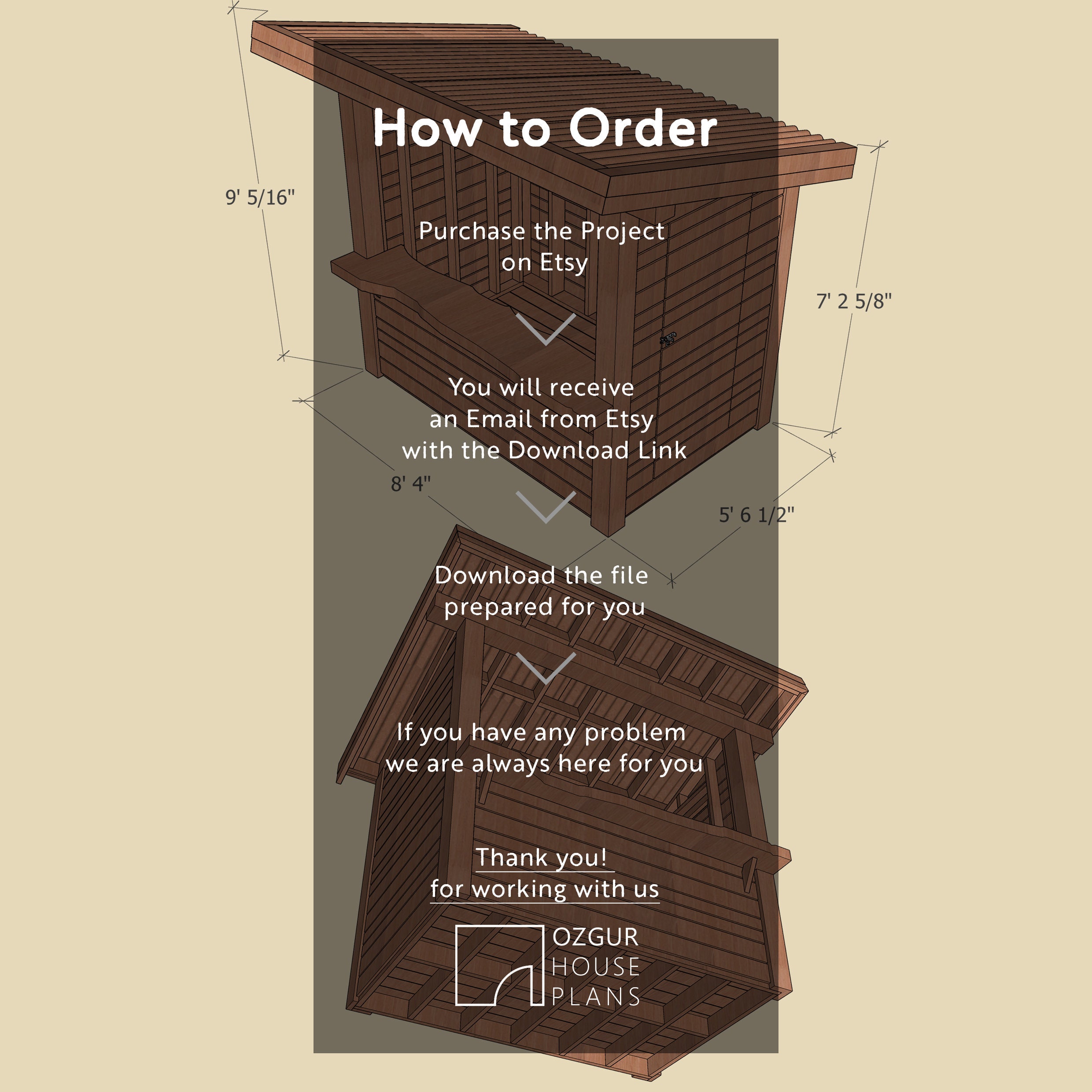 Tiki Bar DIY Plan - PDF Download - Build Instructions - Material List ...