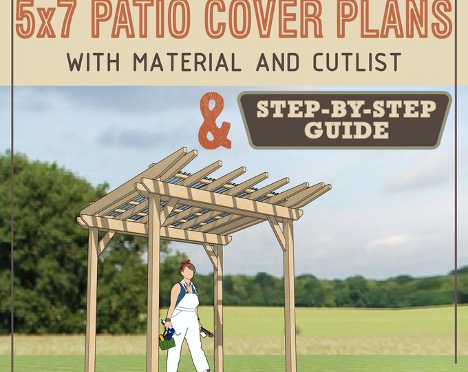 DIY Patio Cover Plans - Etsy Canada