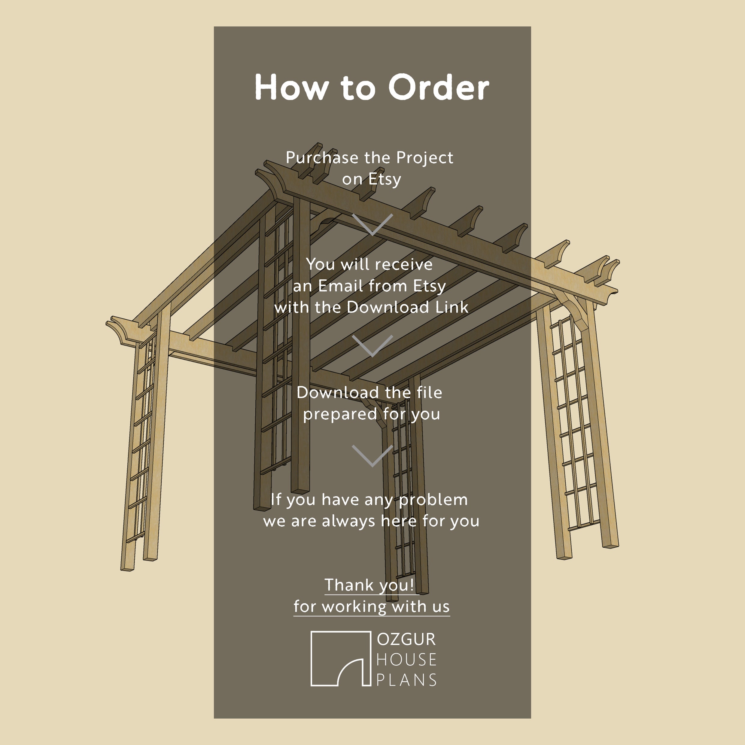 10x10 Wooden Pergola DIY Plans & Build Instructions - Woodworking ...