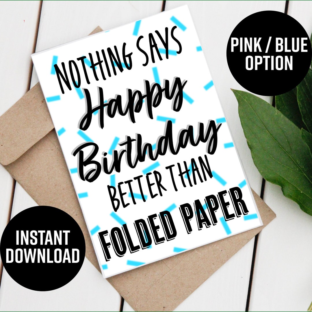 Funny Printable Birthday Card / A4 Print Size / Paper/card - Etsy