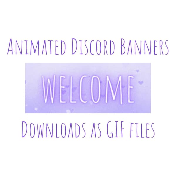Animated Discord Banners - Etsy