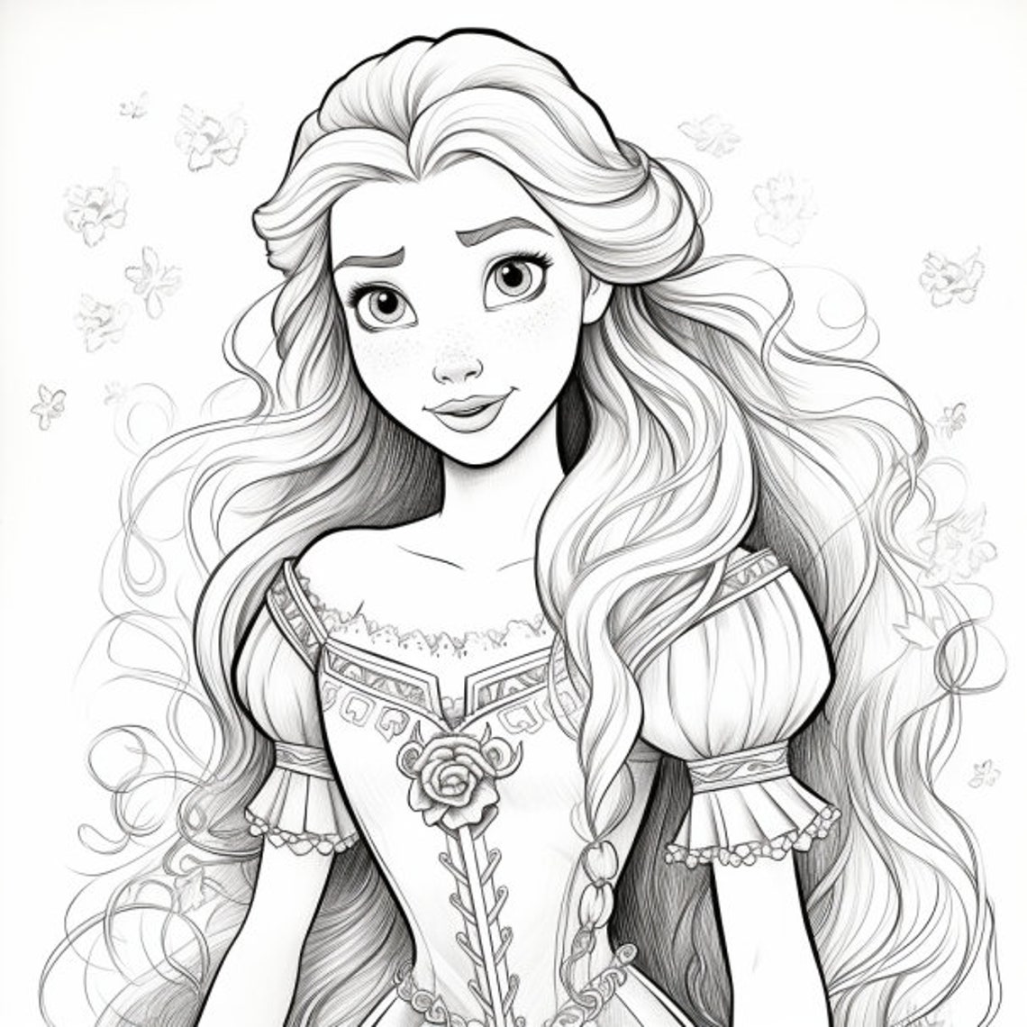 Printable Princess Coloring Pages for Kids, Princess Coloring Sheets ...