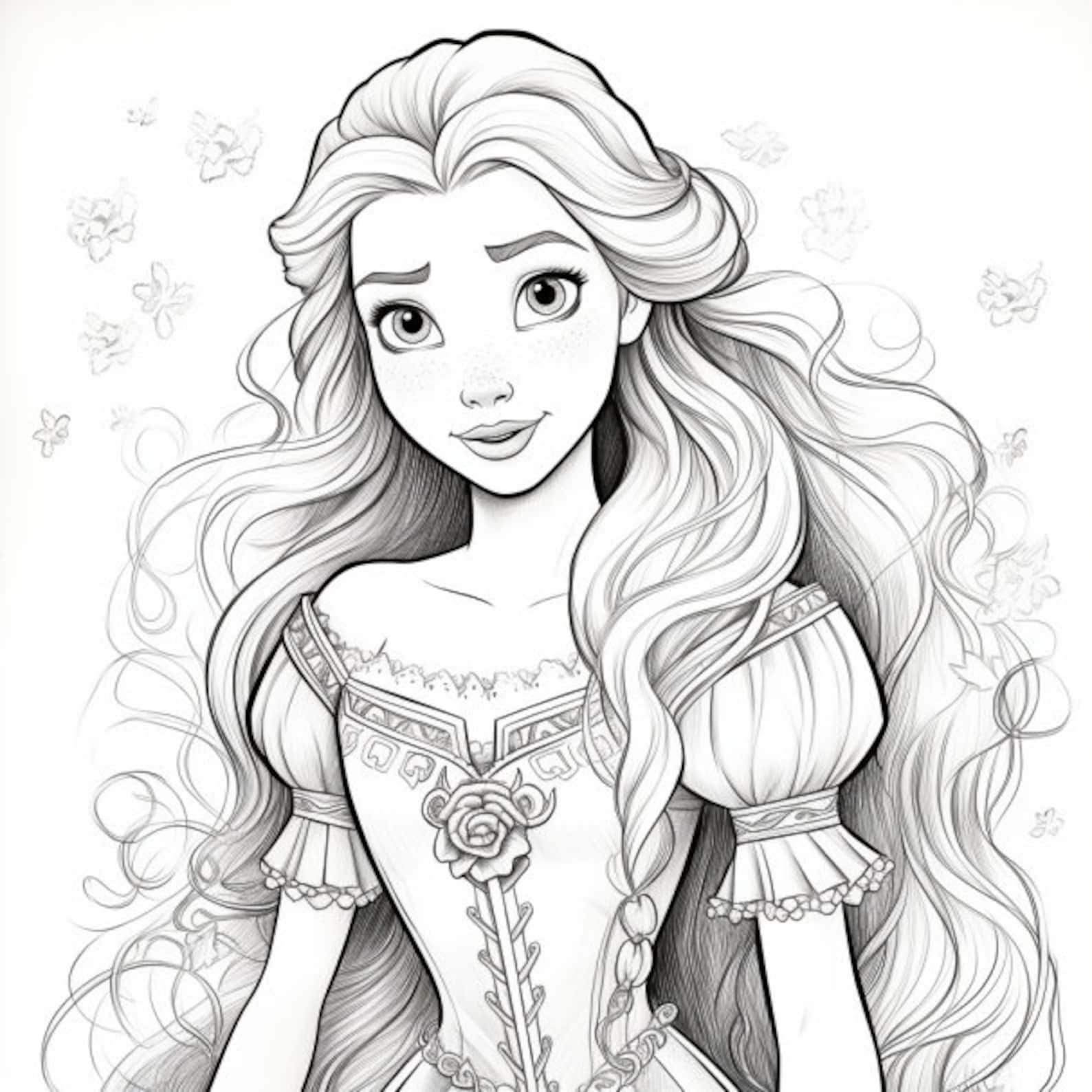 Printable Princess Coloring Pages for Kids, Princess Coloring Sheets ...