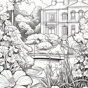 21 Fantasy Garden Coloring Pages, Digital Download, Wall Art, Coloring ...