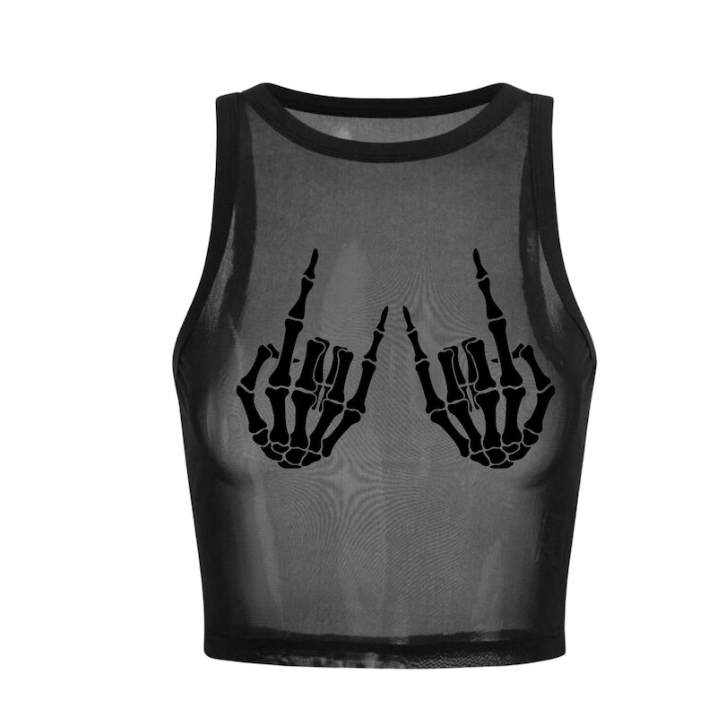 Skull Crop Top - Etsy