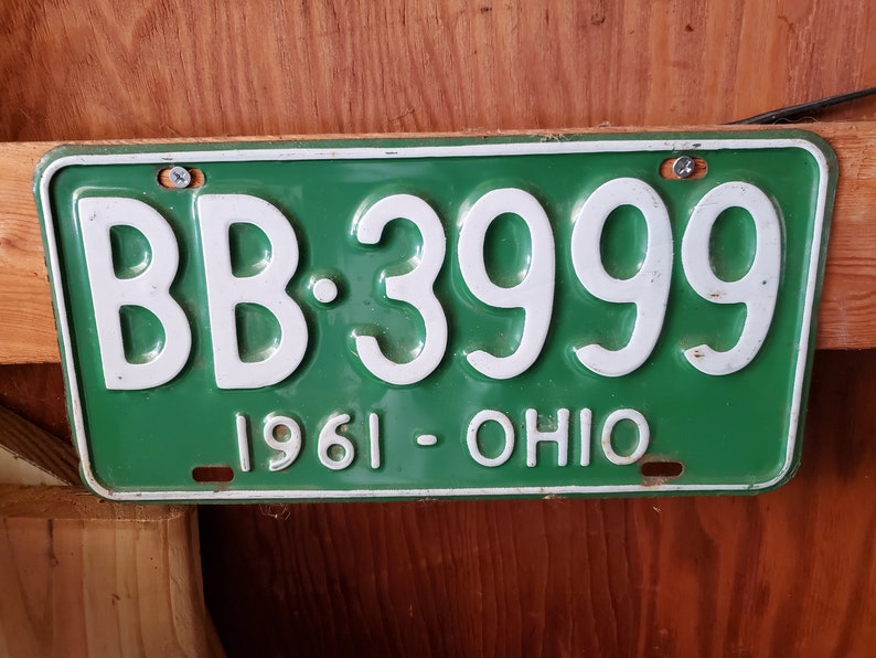 1961 Ohio License Plates Vintage! - Etsy
