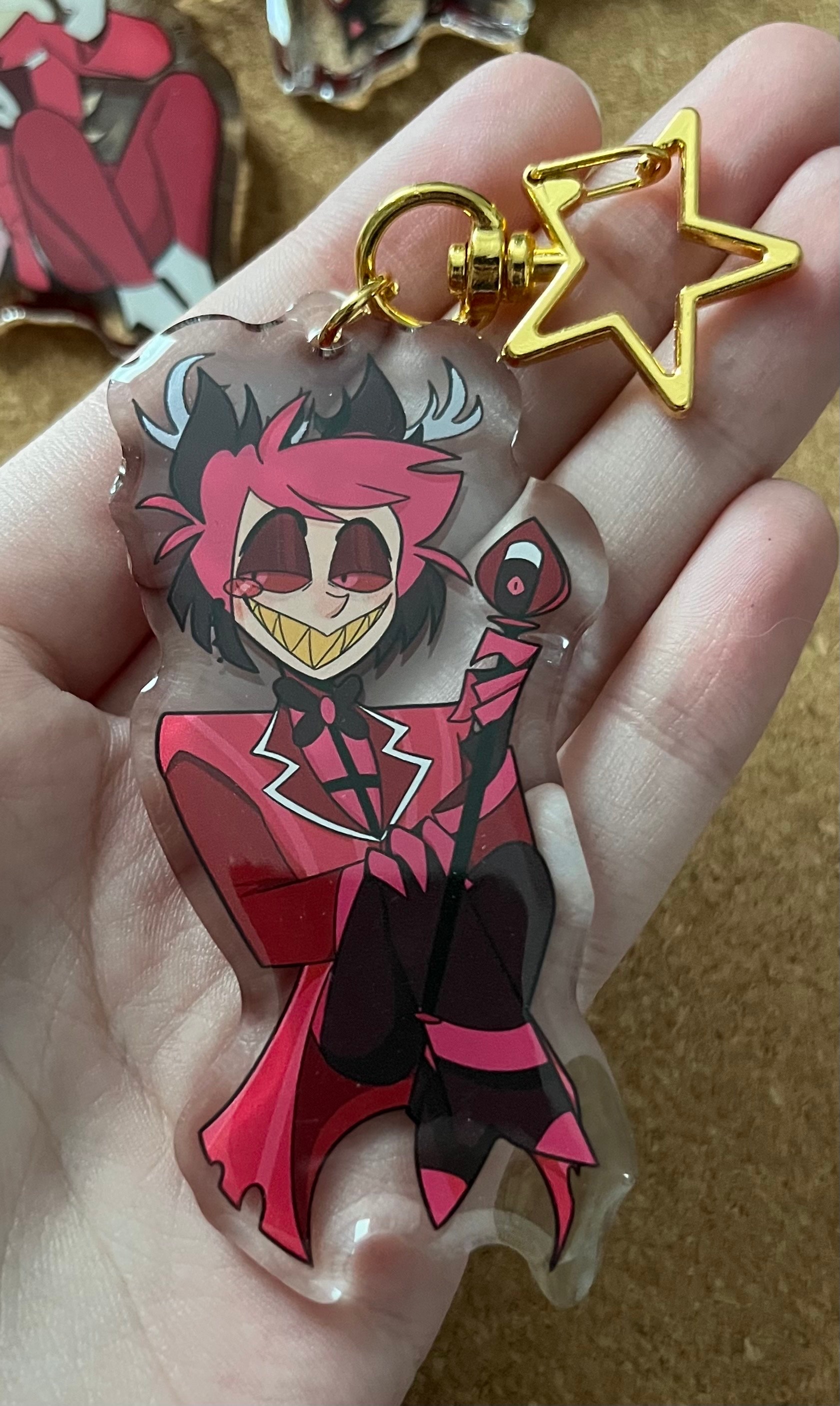 Alastor 3 Epoxy Acrylic Charm - Etsy