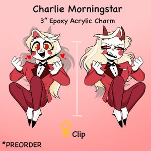 Charlie Morningstar 3 Epoxy Acrylic Charm - Etsy