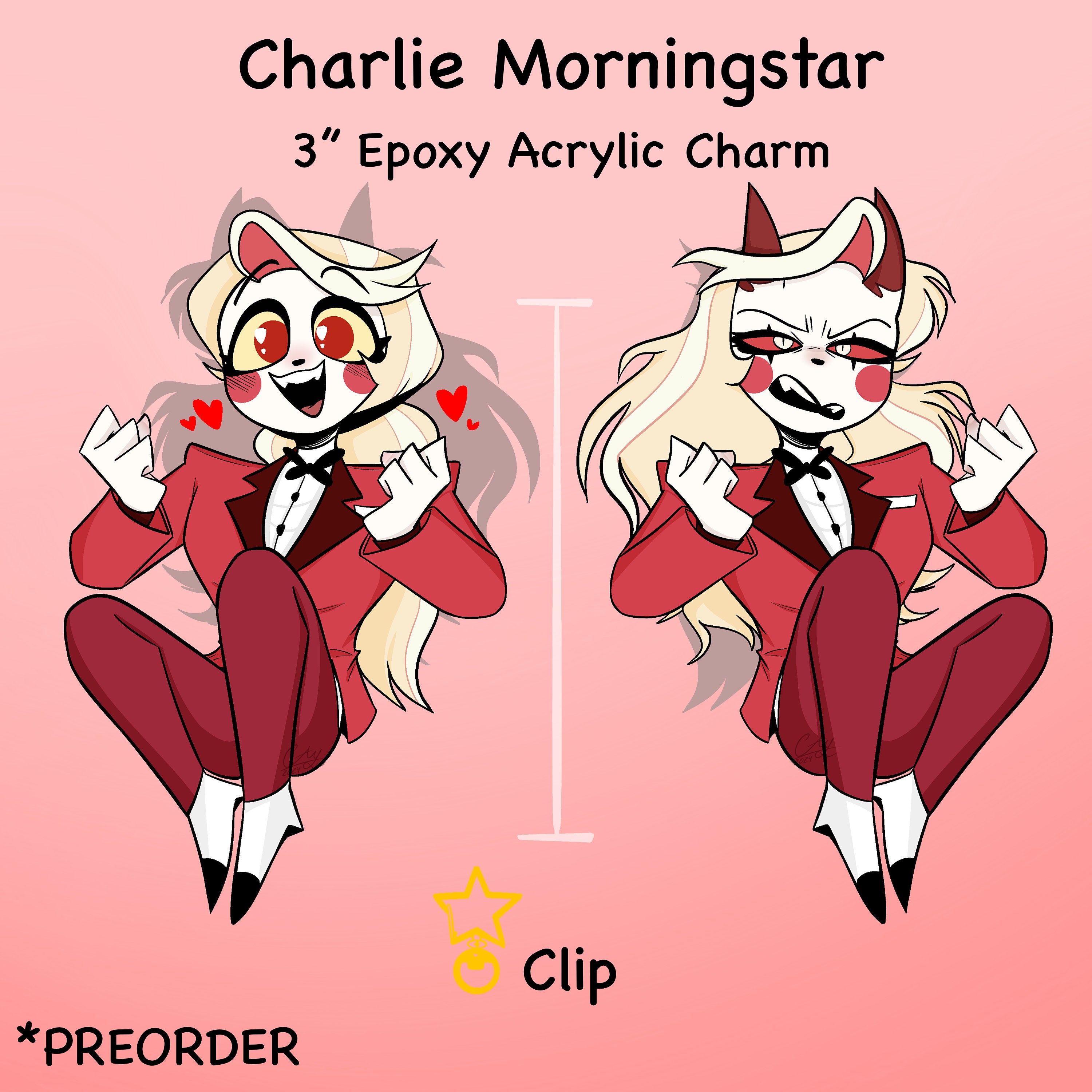 Charlie Morningstar 3 Epoxy Acrylic Charm - Etsy