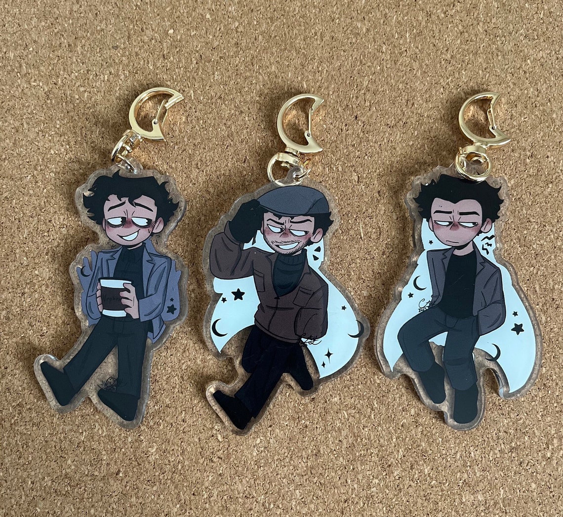 Moon Knight 3.5 Acrylic Charms Double Sided - Etsy