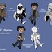 Moon Knight 3.5 Acrylic Charms Double Sided - Etsy