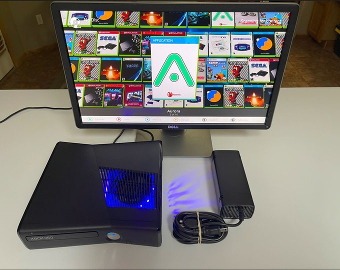 Custom Modded Xbox 360 Slim Corona 4 GB RGH-2.0 Ace V3 Dash 17559 250GB ...