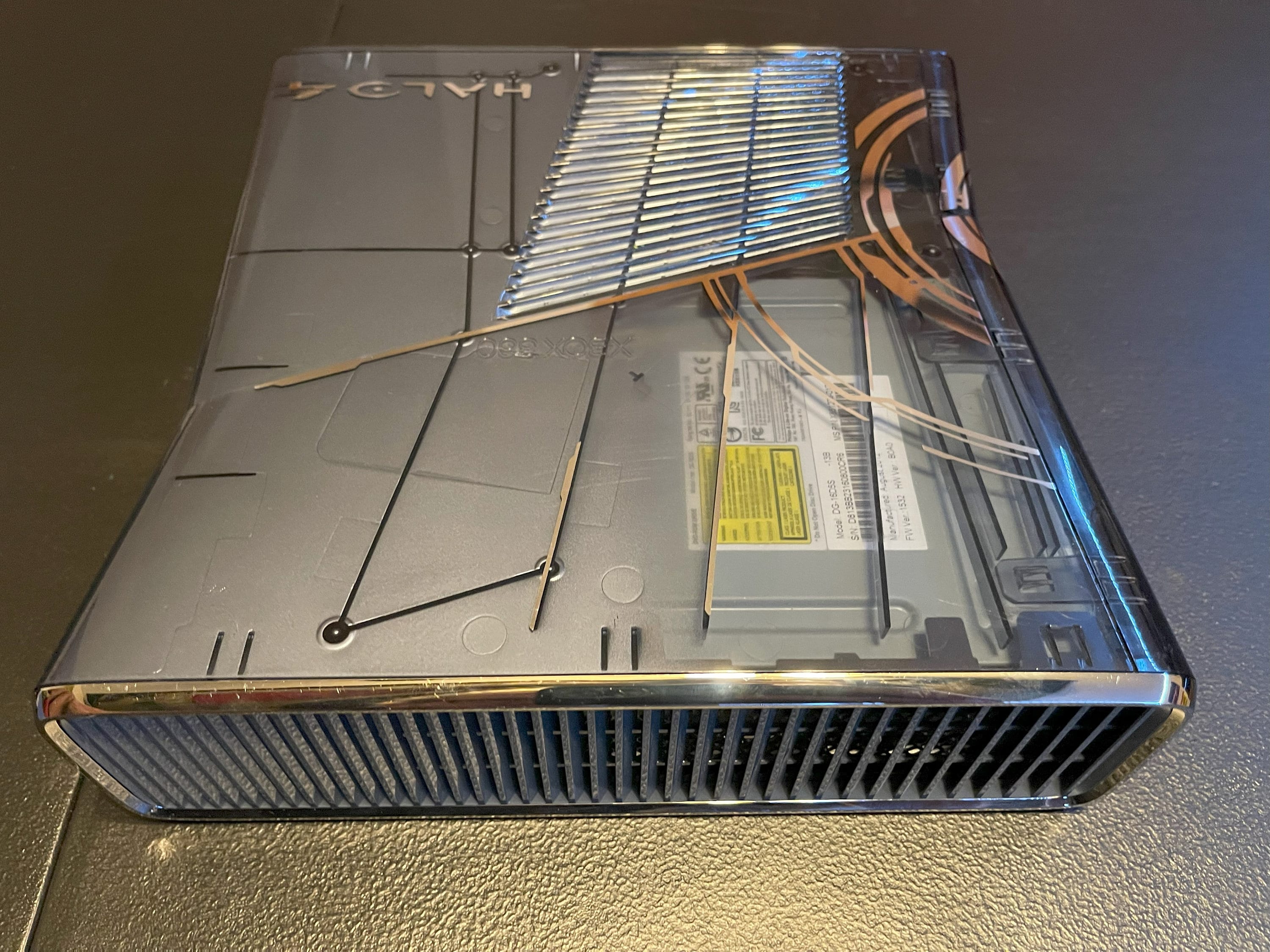 Custom Modded Xbox 360 Slim Halo 4 Special Edition Like New Corona 16 ...