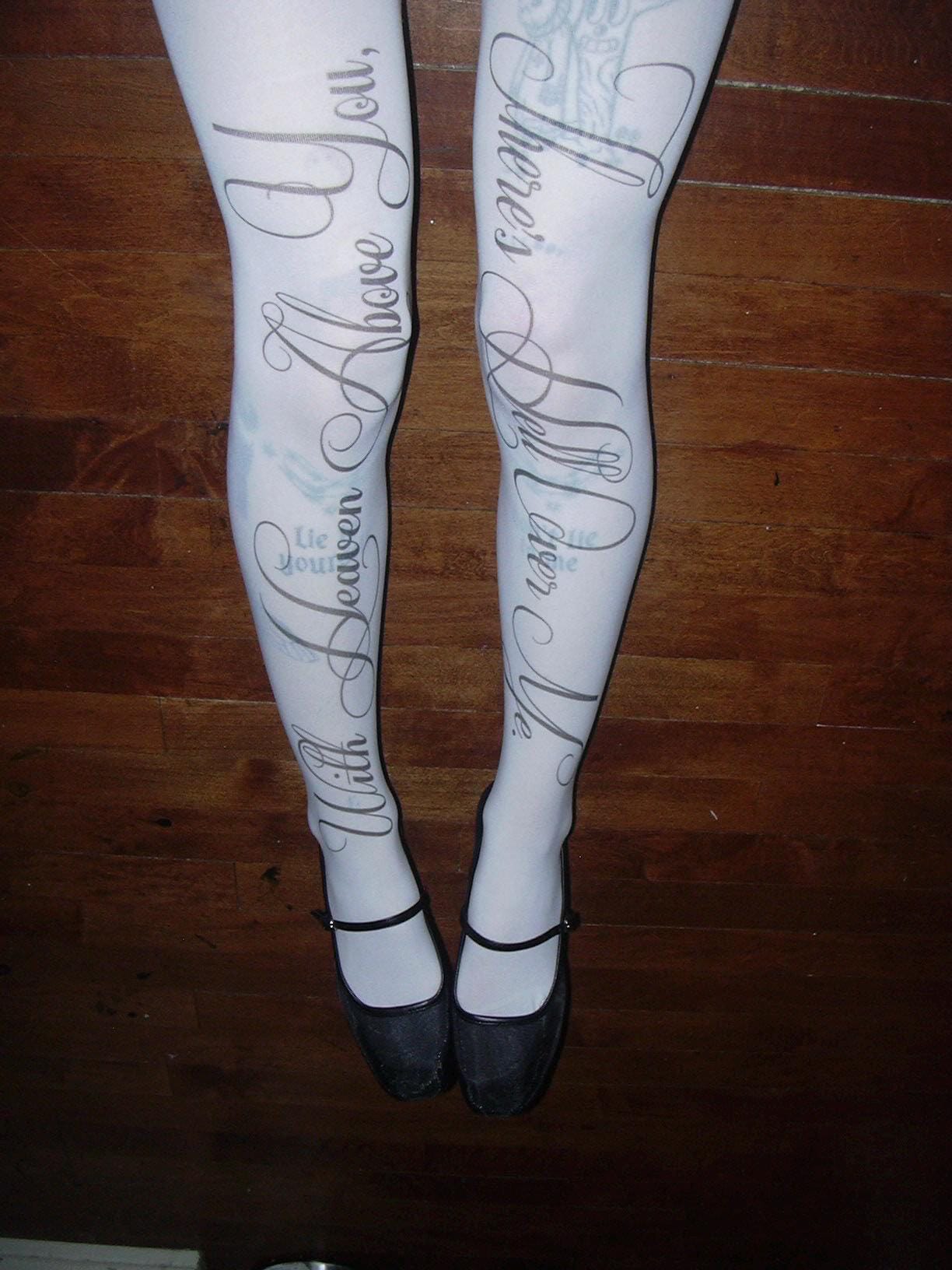 Pierce the Veil Hell Above Lyric Tights - Etsy