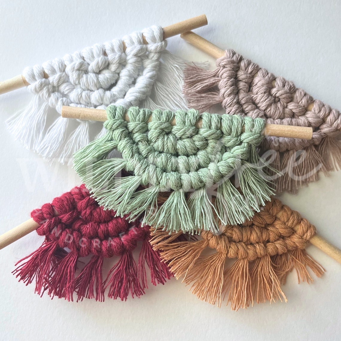 Macrame Magnet | Boho Fridge Magnet | Minimal | Fridge Decor | Macrame ...