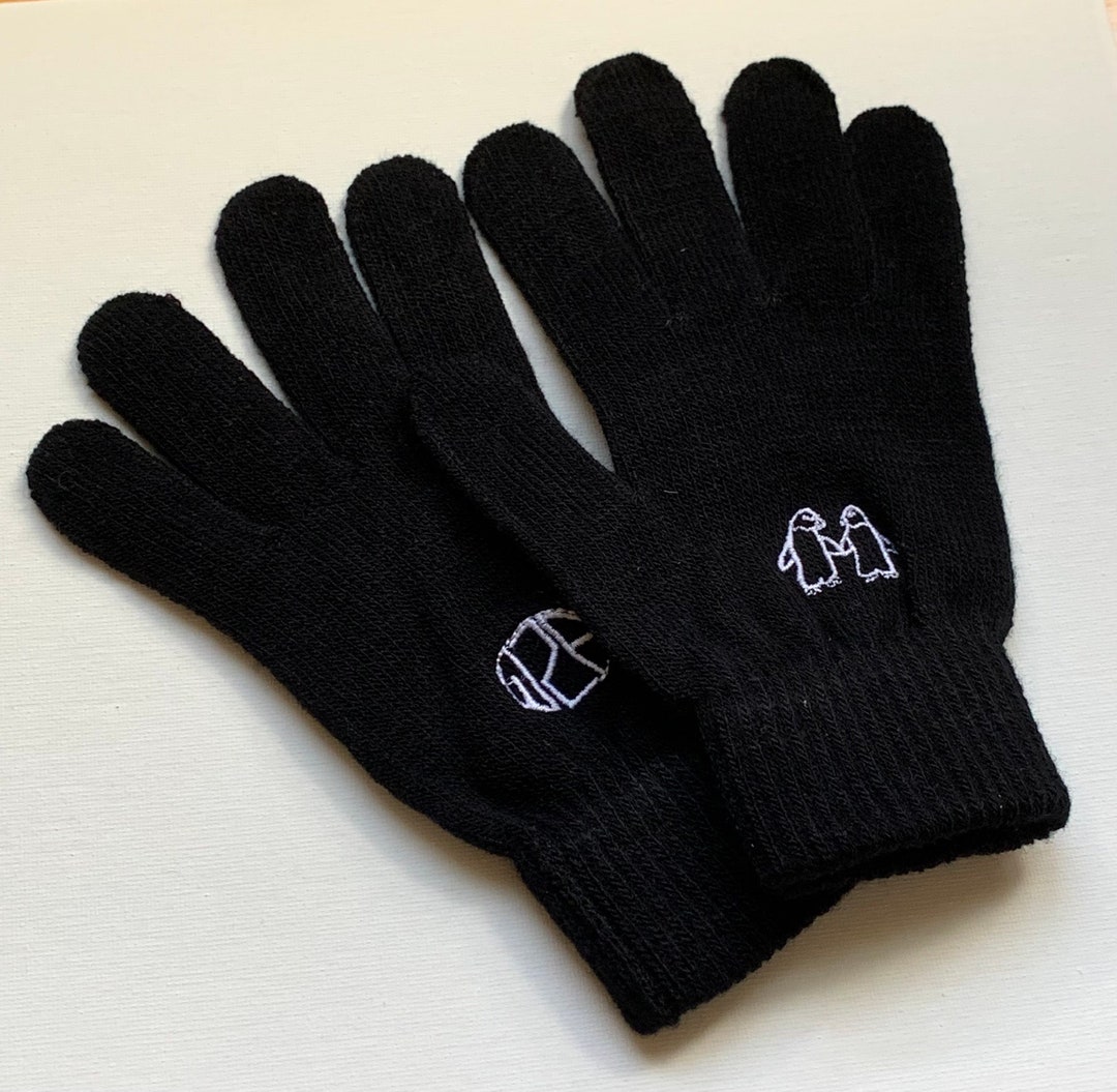 Penguin Knit Gloves - Etsy