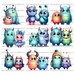 Friends Monsters - Transparent PNG Clipart - Commercial Use - Etsy