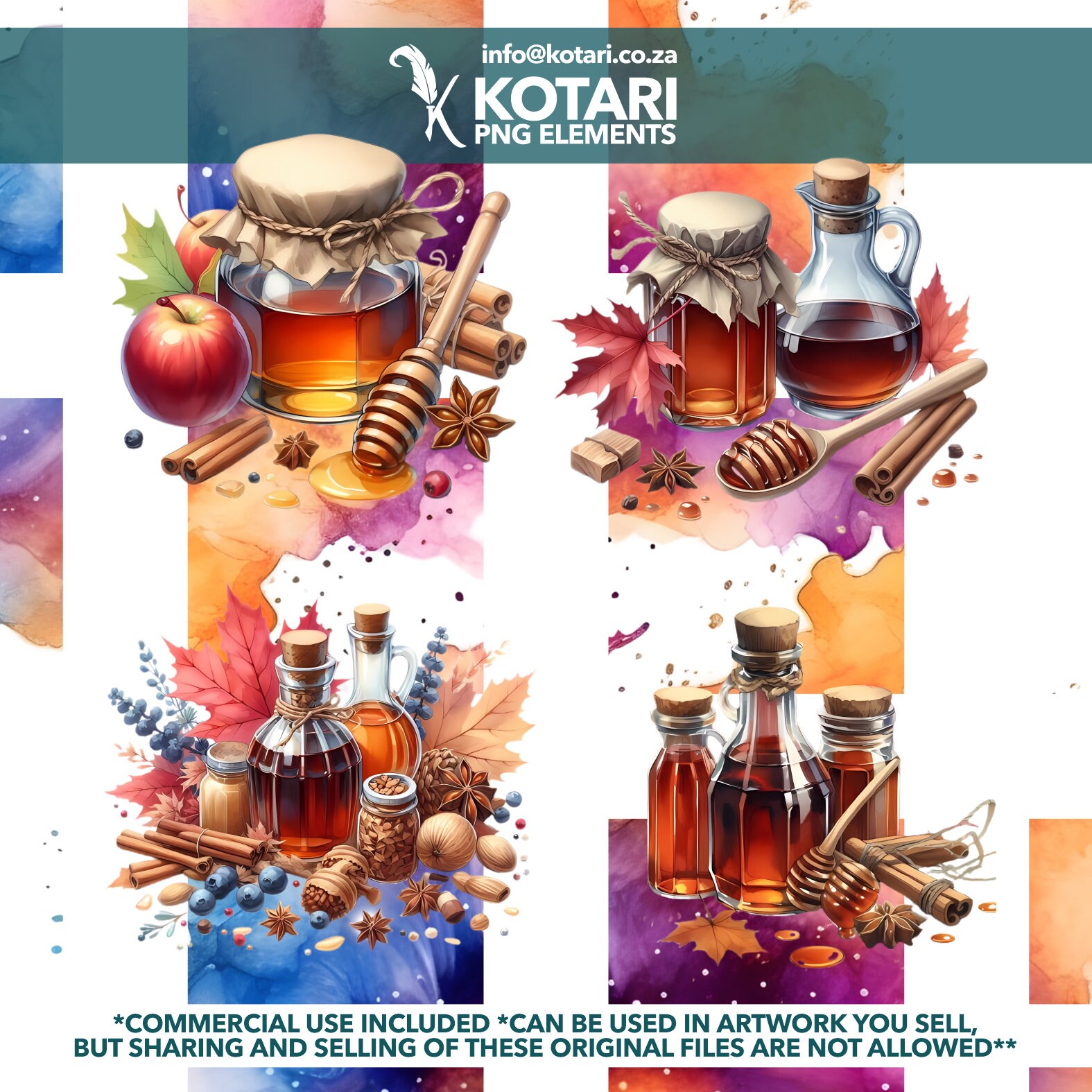 Maple Syrup - Transparent PNG Clipart - Commercial Use - Etsy