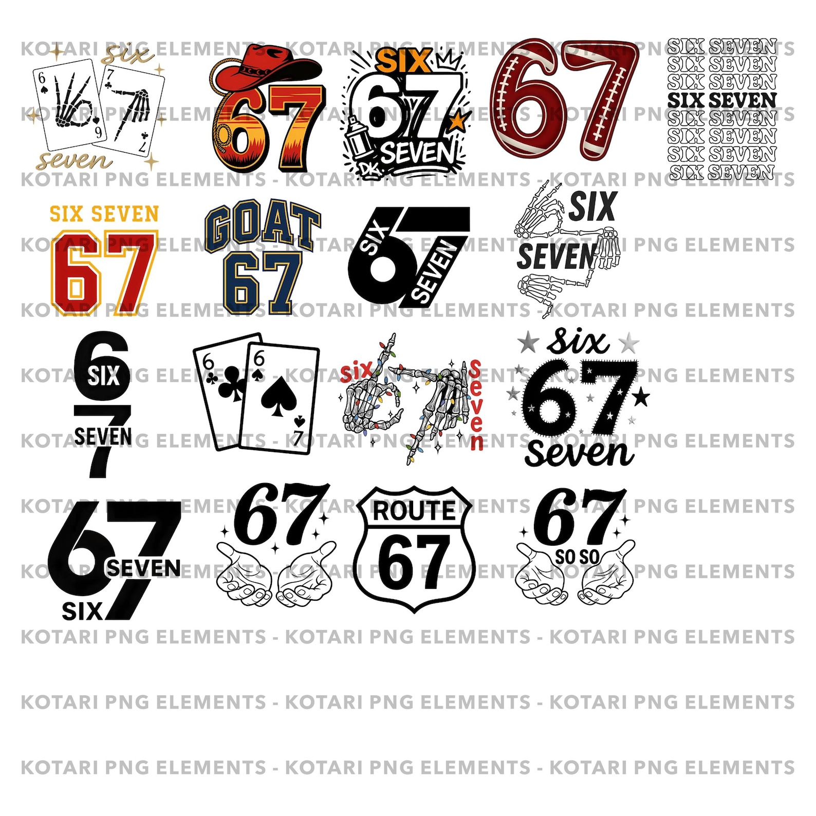 67 - Transparent PNG Clipart - Commercial Use - Etsy