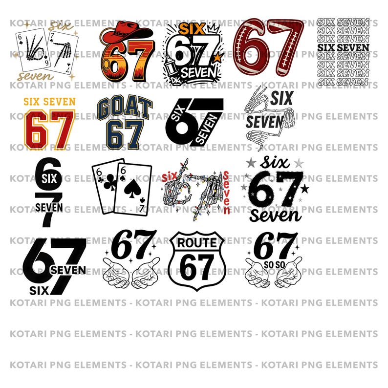 67 - Transparent PNG Clipart - Commercial Use - Etsy