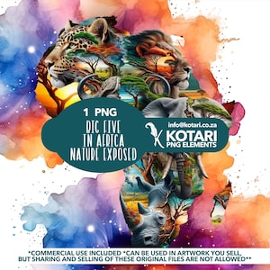 The Big 5 - Big Five - in Africa Nature Exposed - Transparent PNG ...