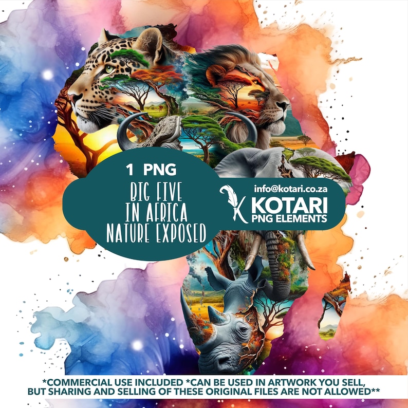 The Big 5 - Big Five - in Africa Nature Exposed - Transparent PNG ...