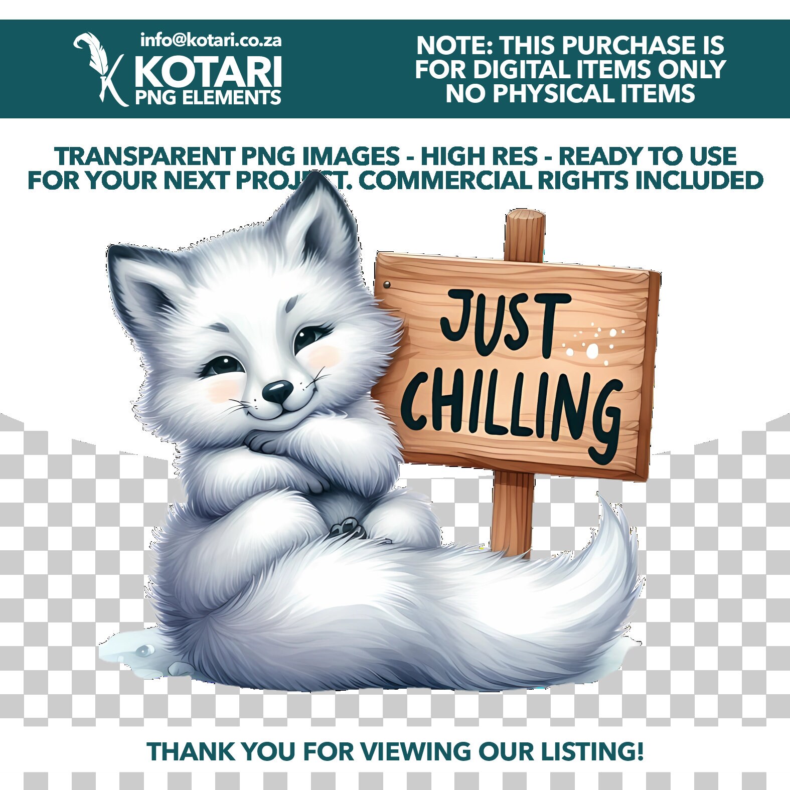 Cute Chilling Animals PNG Clipart – Commercial Use - Etsy