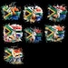 Springbok With SA Flag - Transparent PNG Clipart - Commercial Use - Etsy