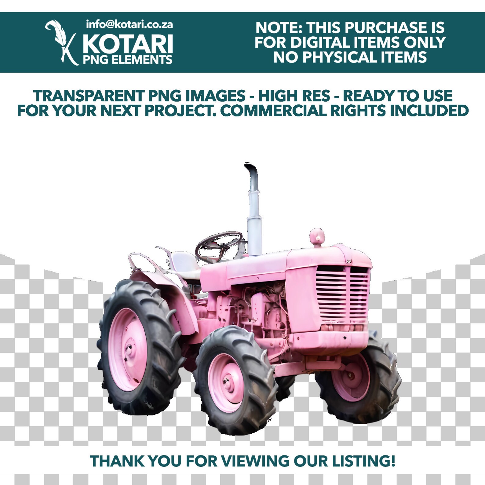 Pink Farm - Transparent PNG Clipart - Commercial Use - Etsy